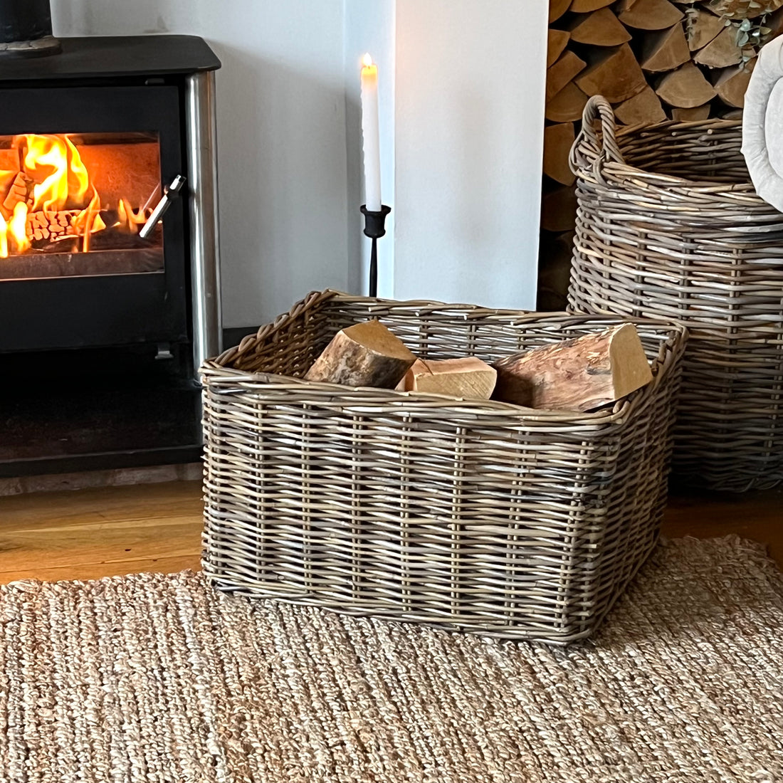 Rectangle Wicker Baskets – Country Abodes