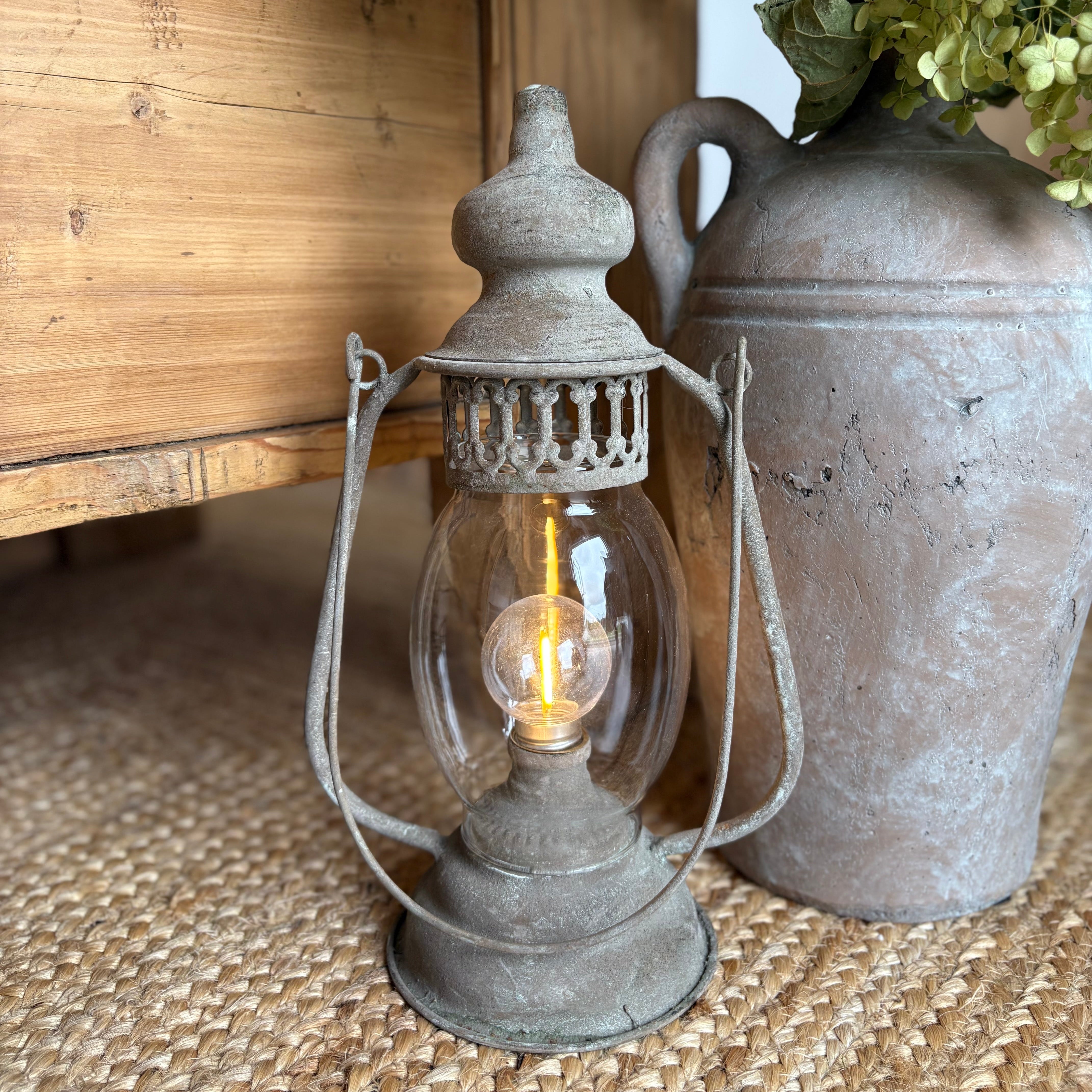 Vintage Style LED Hurricane Lamp – Country Abodes